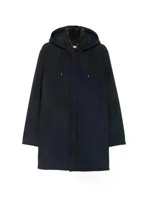 Herno Faux-fur Trim Hooded Jacket - Blue