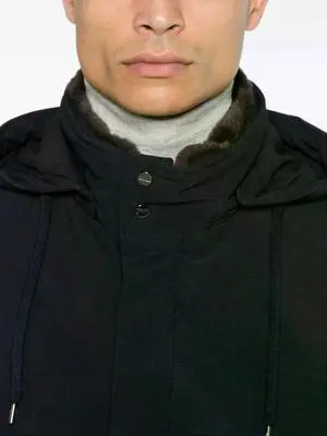 Herno Faux-fur Trim Hooded Jacket