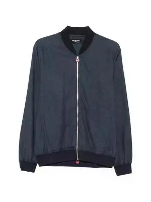 Kiton Zip-up Bomber Jacket - Blue