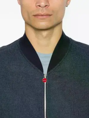 Kiton Zip-up Bomber Jacket - Blue