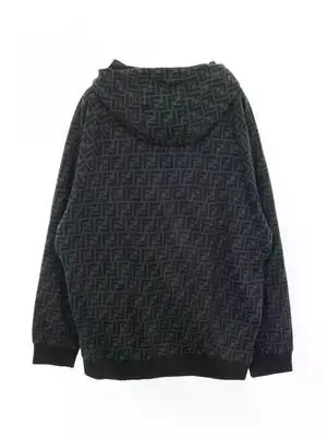 Fendi 2010s Zucca-pattern Hoodie - Grey