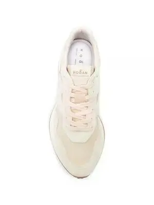 Hogan H641 Logo-patch Sneakers - Neutrals