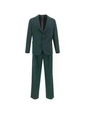 MARCHESANI Single-breasted Peak-lapel Suit - Green