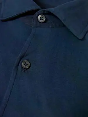 SONRISA Spread-collar Long-sleeve Shirt - Blue