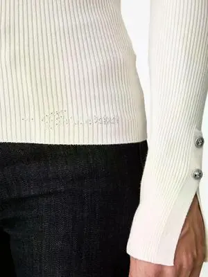 Guess Ellie Ribbed Knit V-neck Sweater