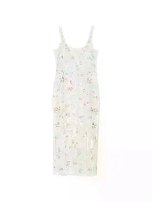 NEEDLE & THREAD Wisteria Shimmer Dress - Neutrals