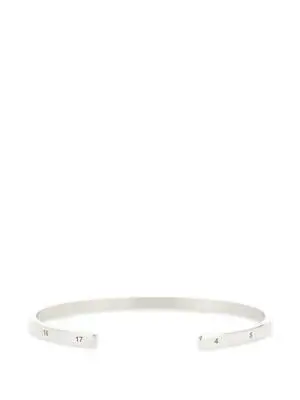 MAISON MARGIELA Numeric Logo Engraved Sterling Cuff Bracelet