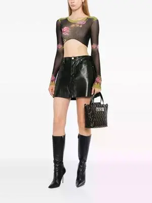 Versace Quilted Logo-plaque Tote Bag