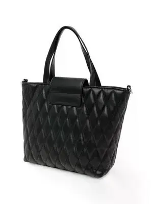 Versace Quilted Logo-plaque Tote Bag