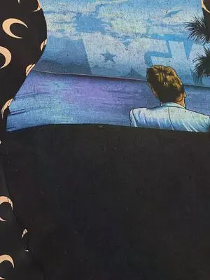 MARINE SERRE Graphic-print Moon-panel T-shirt