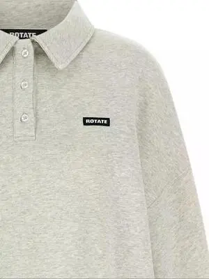 ROTATE BY BIRGER CHRISTENSEN Balloon-sleeve Polo Top