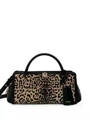 Guess Audrey Logo-plaque Tote Bag - Brown