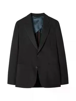 Paul Smith Single-breasted Wool Blazer - Blue