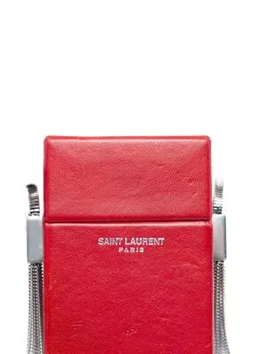 Saint Laurent 2019 Mini Lambskin Smoking Box Crossbody Bag