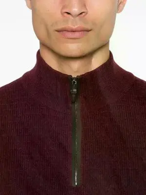 Canali Half-zip Knitted Sweater