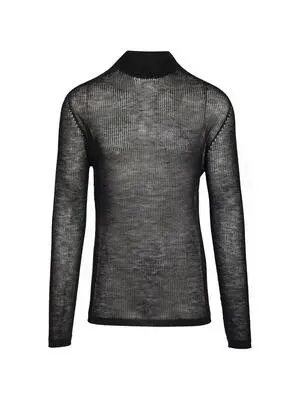 Rick Owens Ribbed-knit Cashmere Sweater - Black