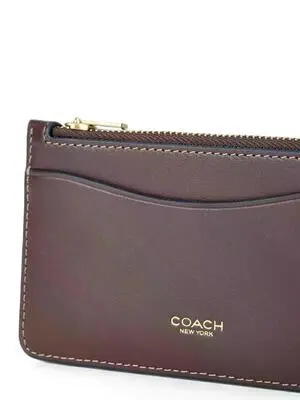 COACH Logo-detail Zip-around Card Holder