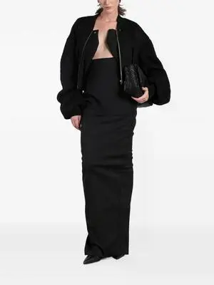 Rick Owens Cropped Oversized Bomber Jacket
