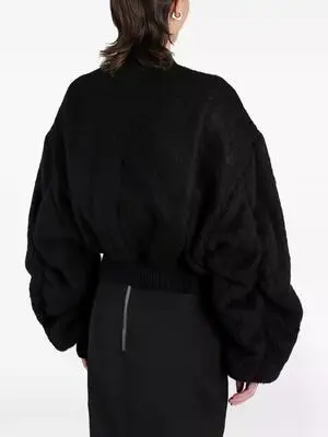 Rick Owens Cropped Oversized Bomber Jacket