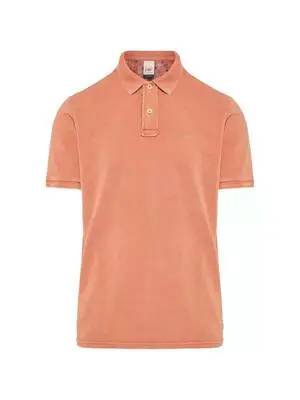 BOB Logo-embroidered Piqué Polo Shirt - Orange