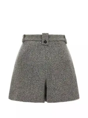 GOLDEN GOOSE Ryanna Mélange Virgin Wool Shorts