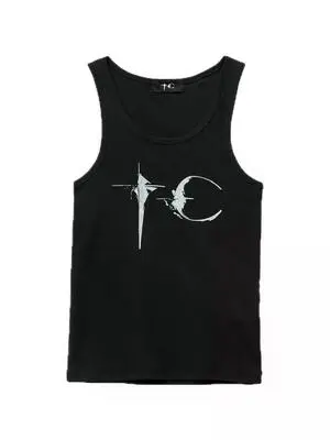 THUG CLUB Logo-print Tank Top - Black