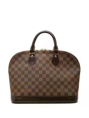 LOUIS VUITTON 2008 Damier Ebene Alma Pm Handbag - Brown