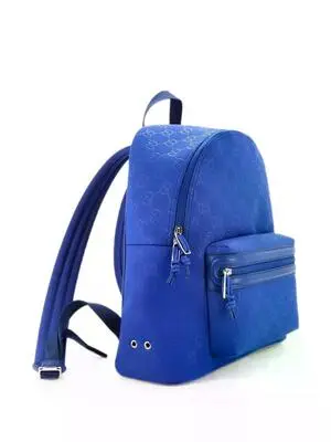 Gucci Edge Gg Embossed Leather Medium Backpack