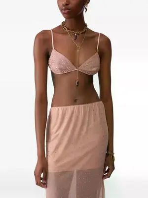 Liu Jo Tulle Top With Jewel Embroidery