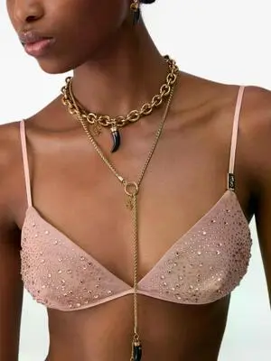 Liu Jo Tulle Top With Jewel Embroidery