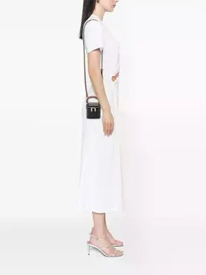Celine 2023 Mini Triomphe Coated Canvas Vanity Case Satchel - Brown