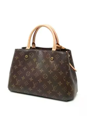 LOUIS VUITTON 2018 Monogram Montaigne Bb Satchel - Brown