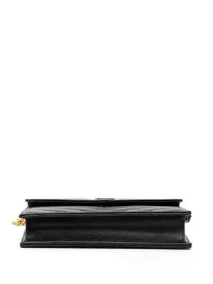 Saint Laurent Cassandre Envelope Chain Wallet Crossbody Bag - Black
