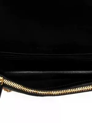 Saint Laurent Cassandre Envelope Chain Wallet Crossbody Bag - Black