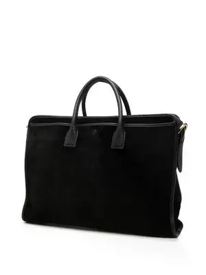 Loewe 2014 Suede Amazona Business Bag - Black