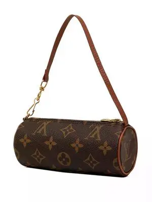 LOUIS VUITTON 1990-2010 Monogram Papillon Pochette Handbag - Brown