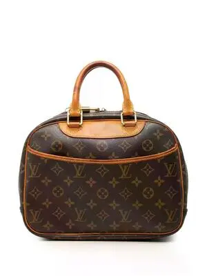 LOUIS VUITTON 2004 Monogram Trouville Handbag - Brown