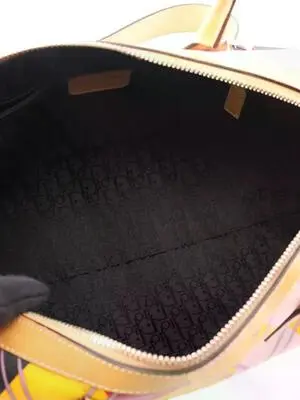 Dior 2004 Printed Coated Canvas Satchel