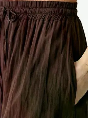 VICOLO Drawstring-waist Palazzo Pants