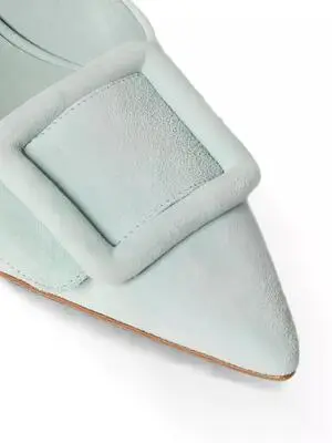 Manolo Blahnik Maysli Buckle-detail Pointed-toe Pumps