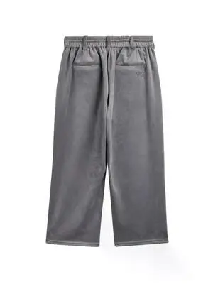 Y3 Velvet-effect Drawstring Trousers