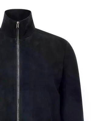 TOM FORD Suede-panelled Zip-up Cardigan