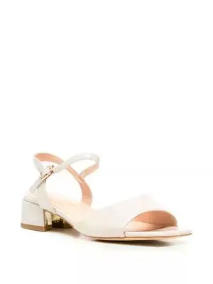 LINDA BAUMANN Patent Finish Buckle-fastening Sandals