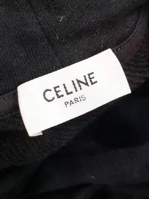 Celine Triomphe Embroidery Loose Hoodie