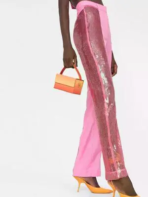 ROTATE BY BIRGER CHRISTENSEN Mya Sequin-panel Trousers