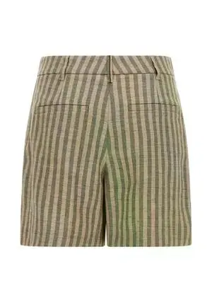 Brunello Cucinelli Striped Pleated Shorts