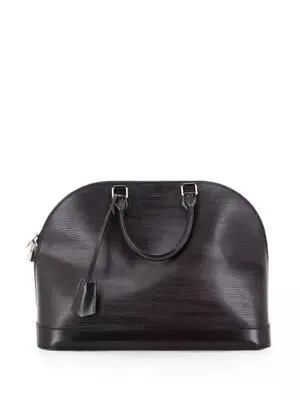 LOUIS VUITTON Alma Handbag Epi Leather Mm Satchel - Black
