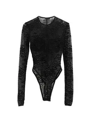 Vaquera Lace Cone-cup Bodysuit - Black