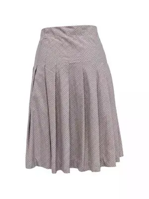 Theory Plaid Pleated Skirt