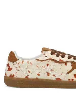 ALOHAS Animal Print Leather Sneakers